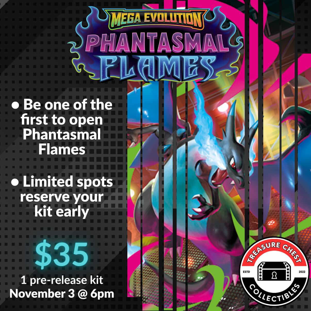 1 Spot - Phantasmal Flames PreRelease – Treasure Chest Collectibles